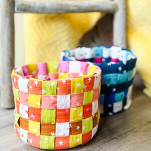 Woven Jelly Roll Basket PDF Pattern - Etsy