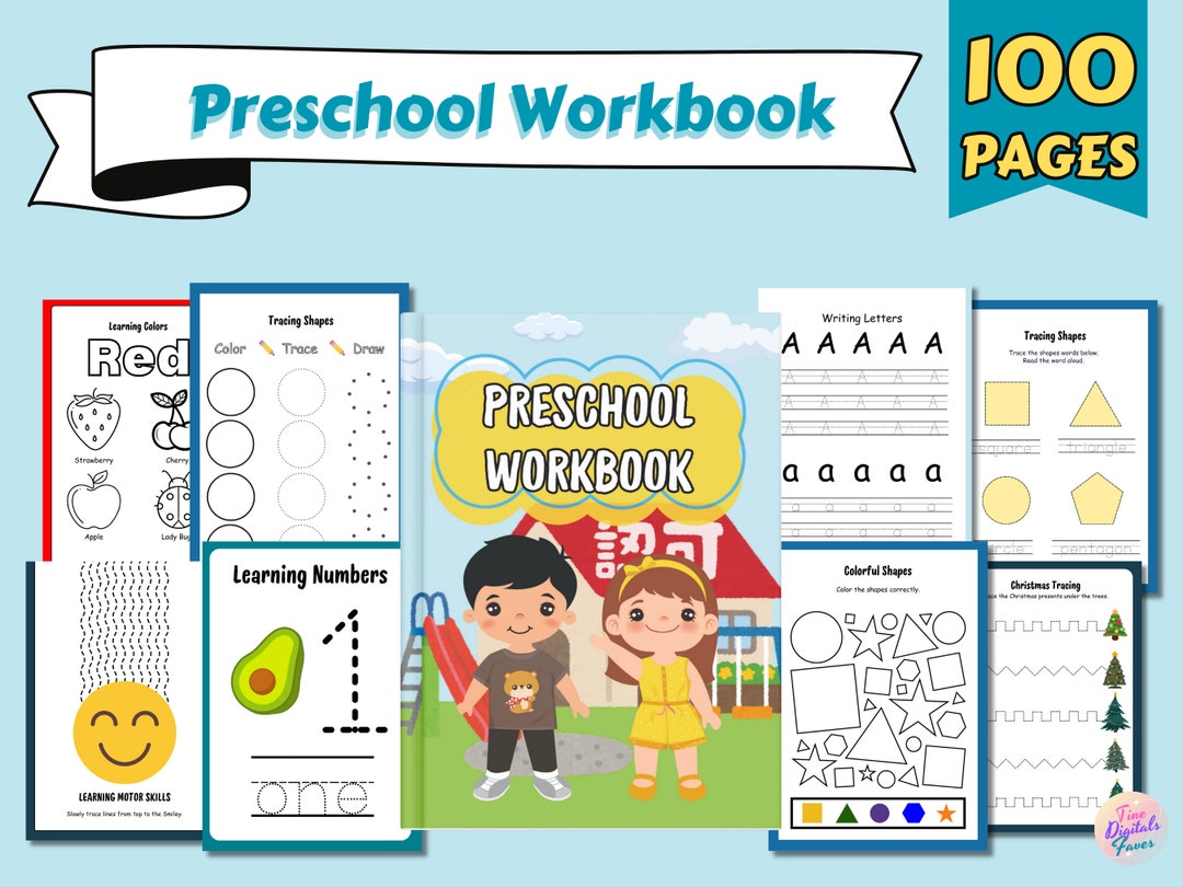 Preschool Busy Book Preschool Curriculum Busy Book Printable Tracing ...