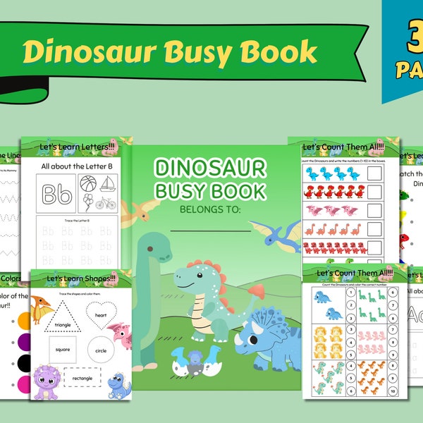 Busy Book Printable - Etsy