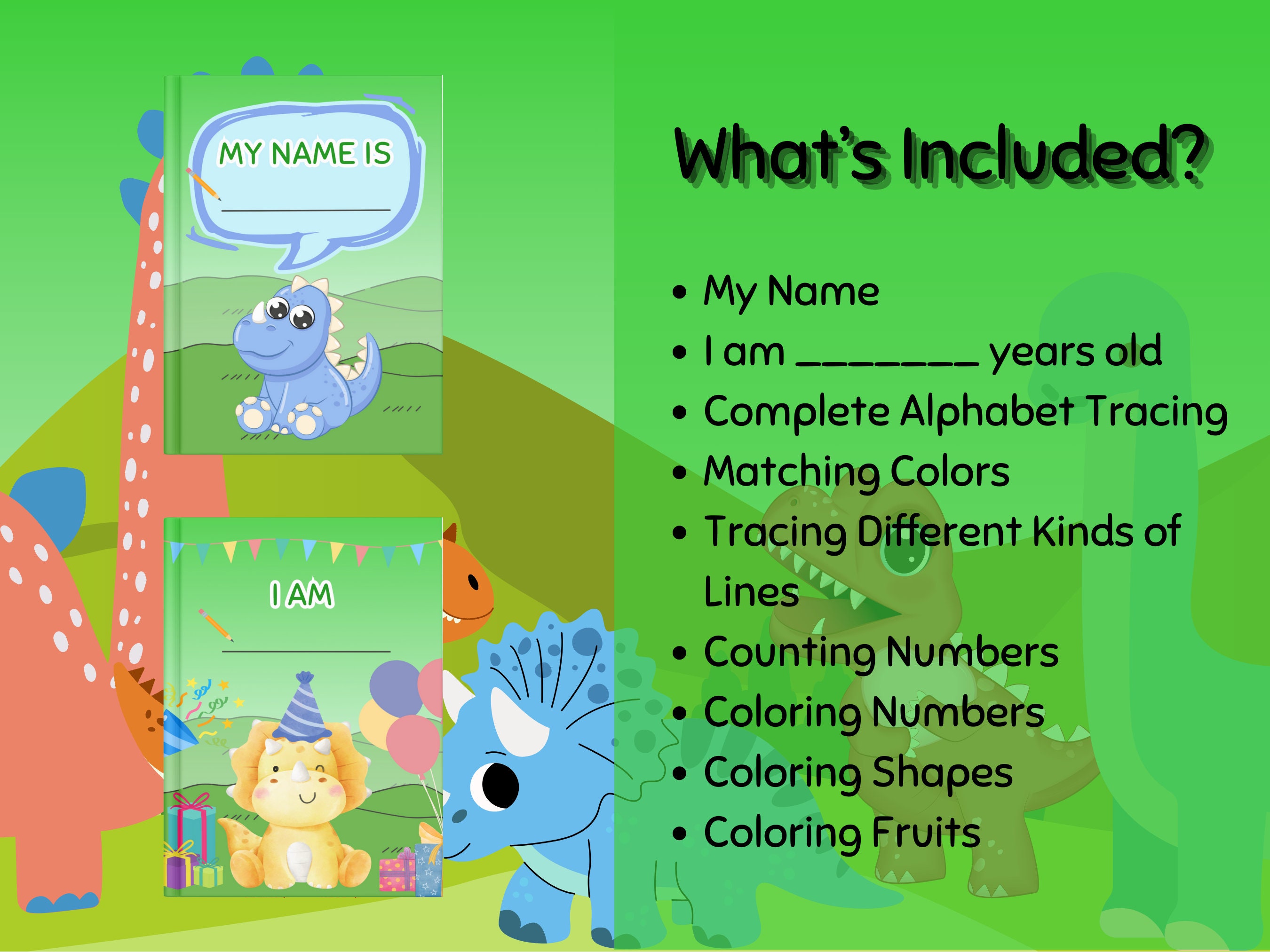 Dinosaur Busy Book Printable, Preschool Activities, Homeschool ...