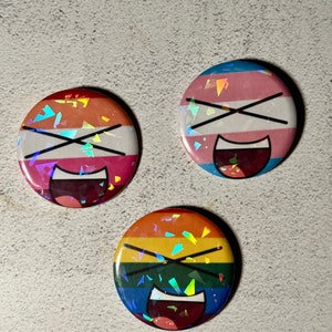 LGBTQ+ Bfdi Face Pins - Etsy