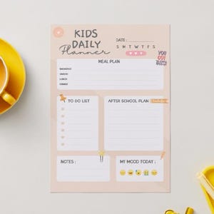 Kids Daily Planner - Etsy
