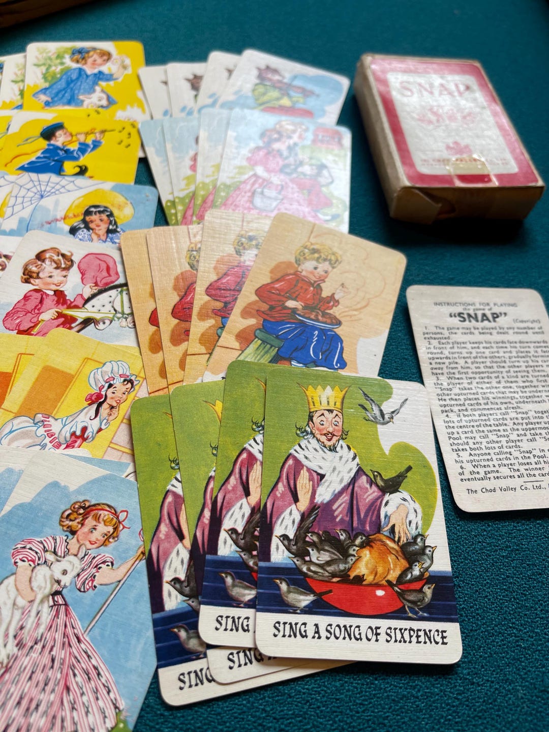Chad Valley SNAP Card Game Full Set in Original Packaging -woodland ...