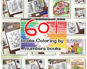 2000+coloring Pages-digital Download-super Cute Animal Characters ...