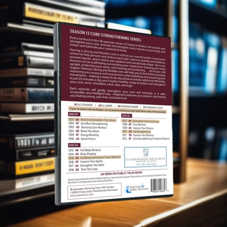 Classical Stretch by Essentrics 13core Strengthening Series 3DVD ...