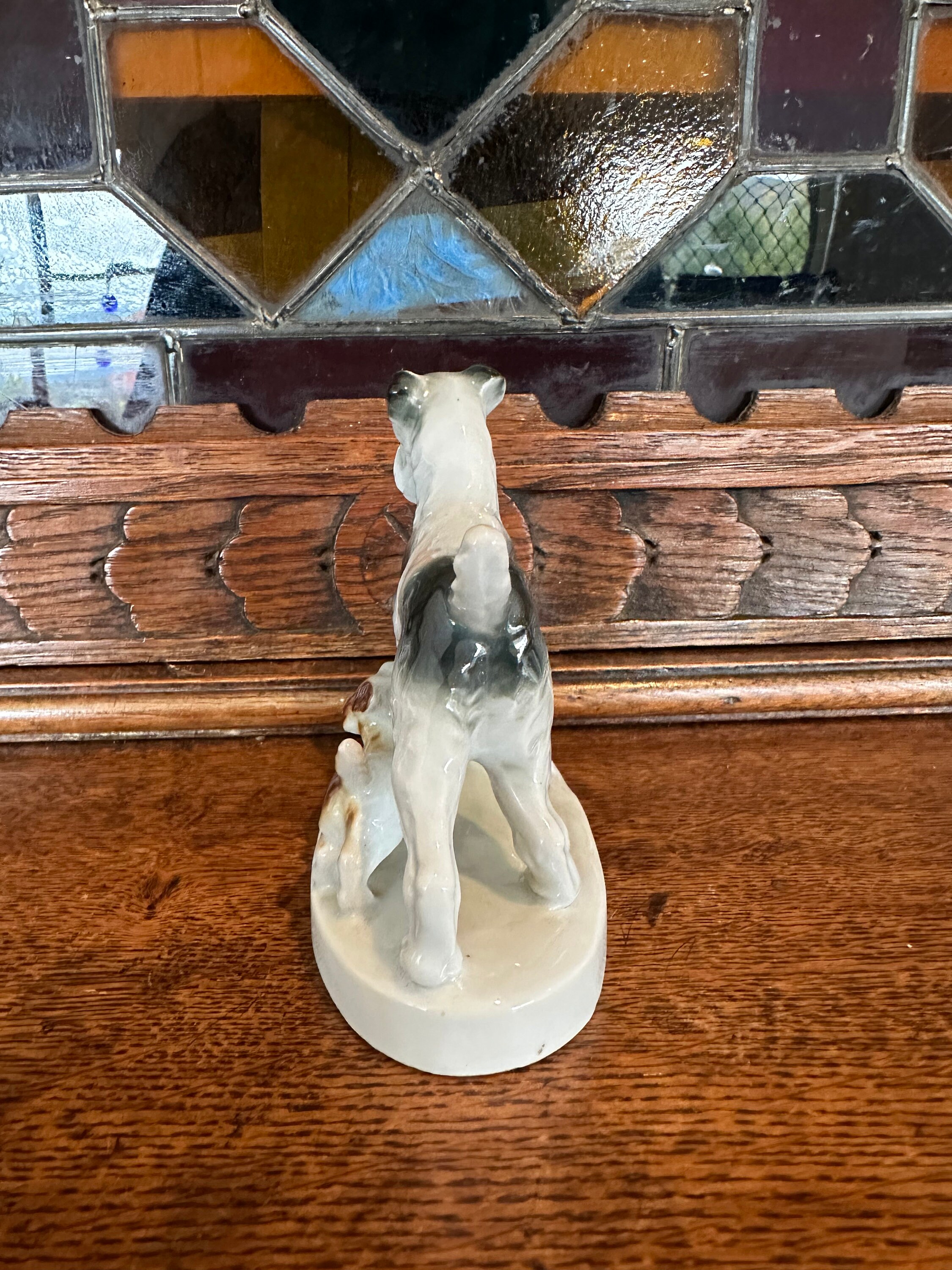 Rare 1940s Porcelain Wire Fox Terriers Parsons Rascal Dogs - Carl ...