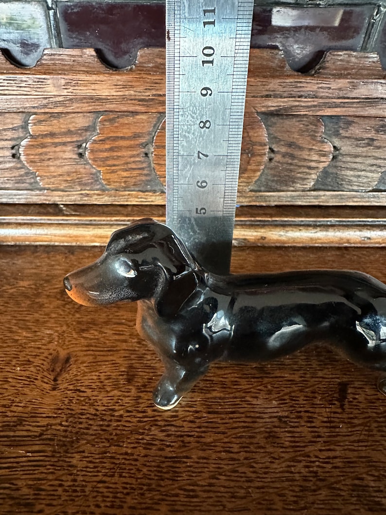 Vintage Ceramic Dachshund Dog Figurine Small - Etsy