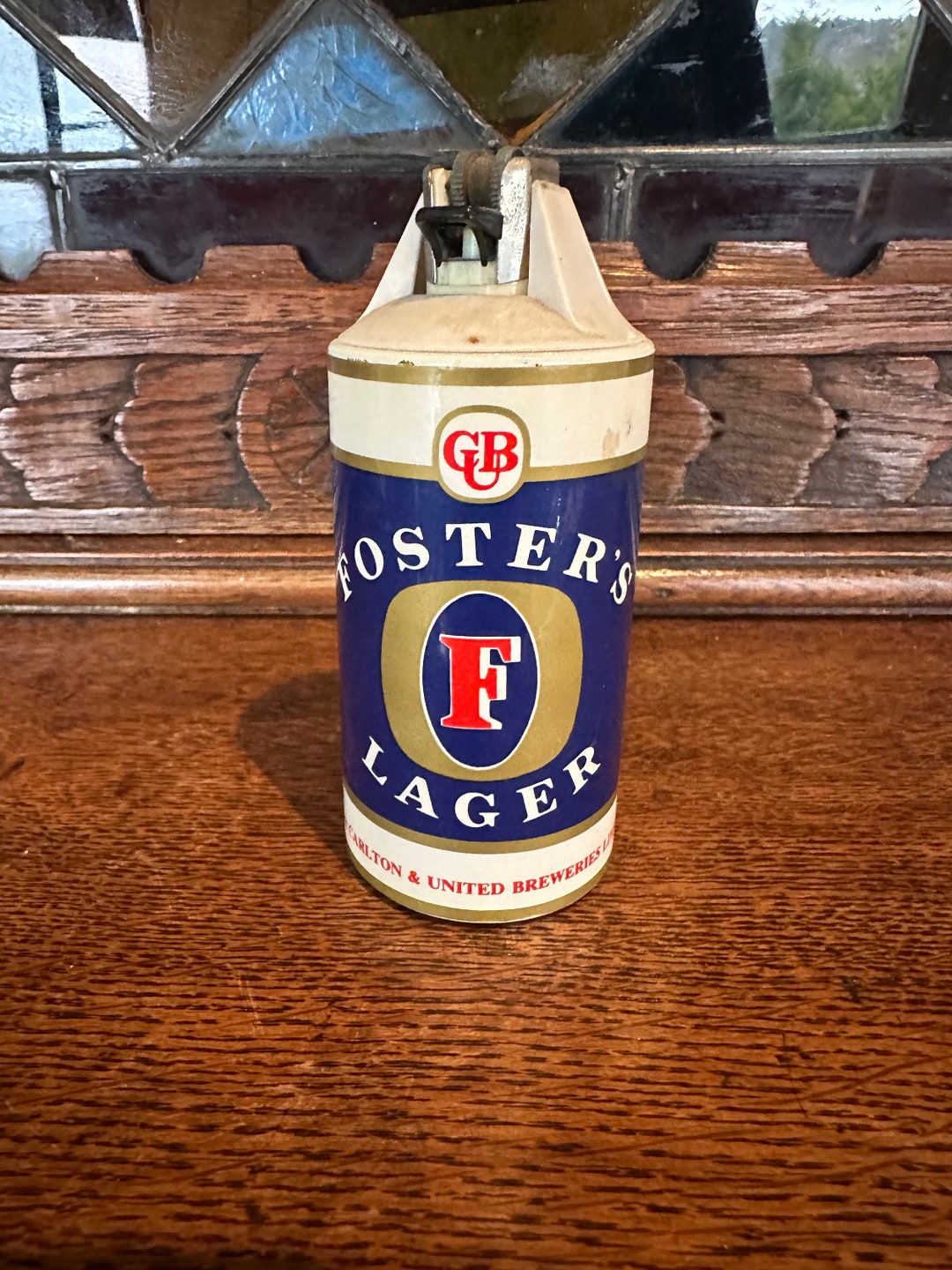 Vintage Foster's Lager X Cricket Gas Table Lighter - Rare - Etsy