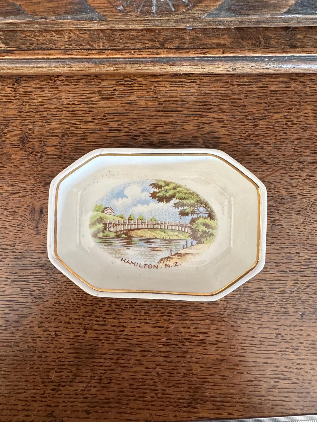 1950s Vintage Hamilton NZ Souvenir Plate - Old Foley James Kent Ltd ...