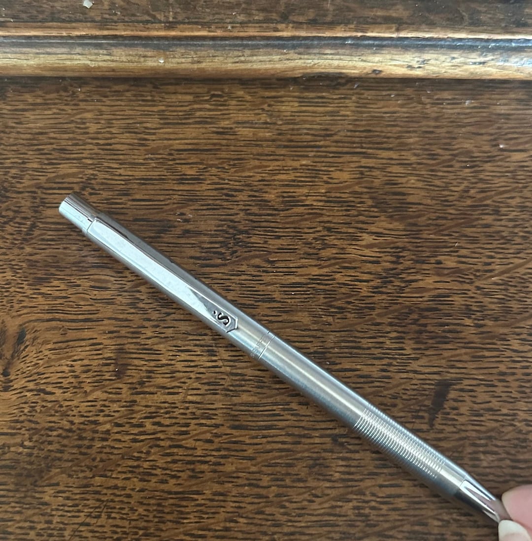 Sheaffer Ballpoint Pen - Chrome 1980s - Etsy