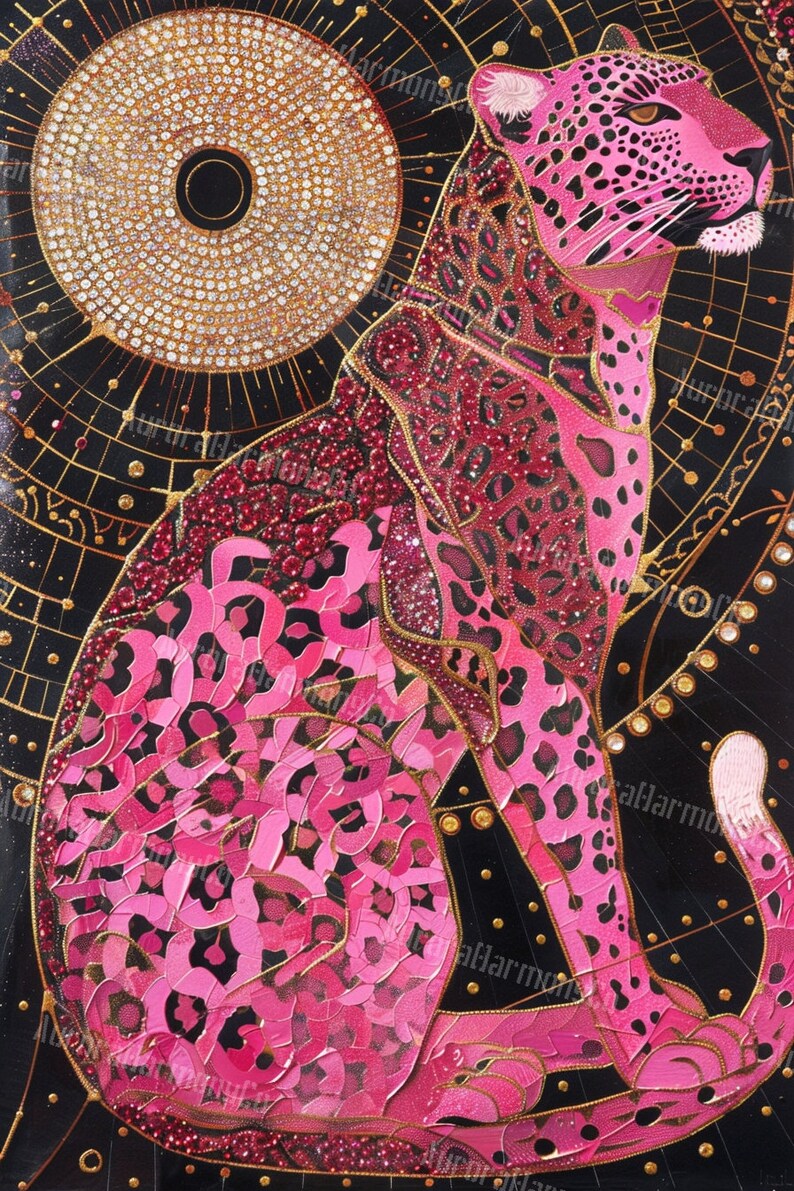 Abstract Panthers Wall Art Panthers Print Millennial Decor Aesthetic ...