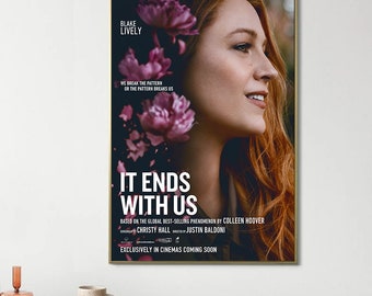 It Ends With Us Movie Poster Print, Wall Art, Canvas Poster, Art Poster ...
