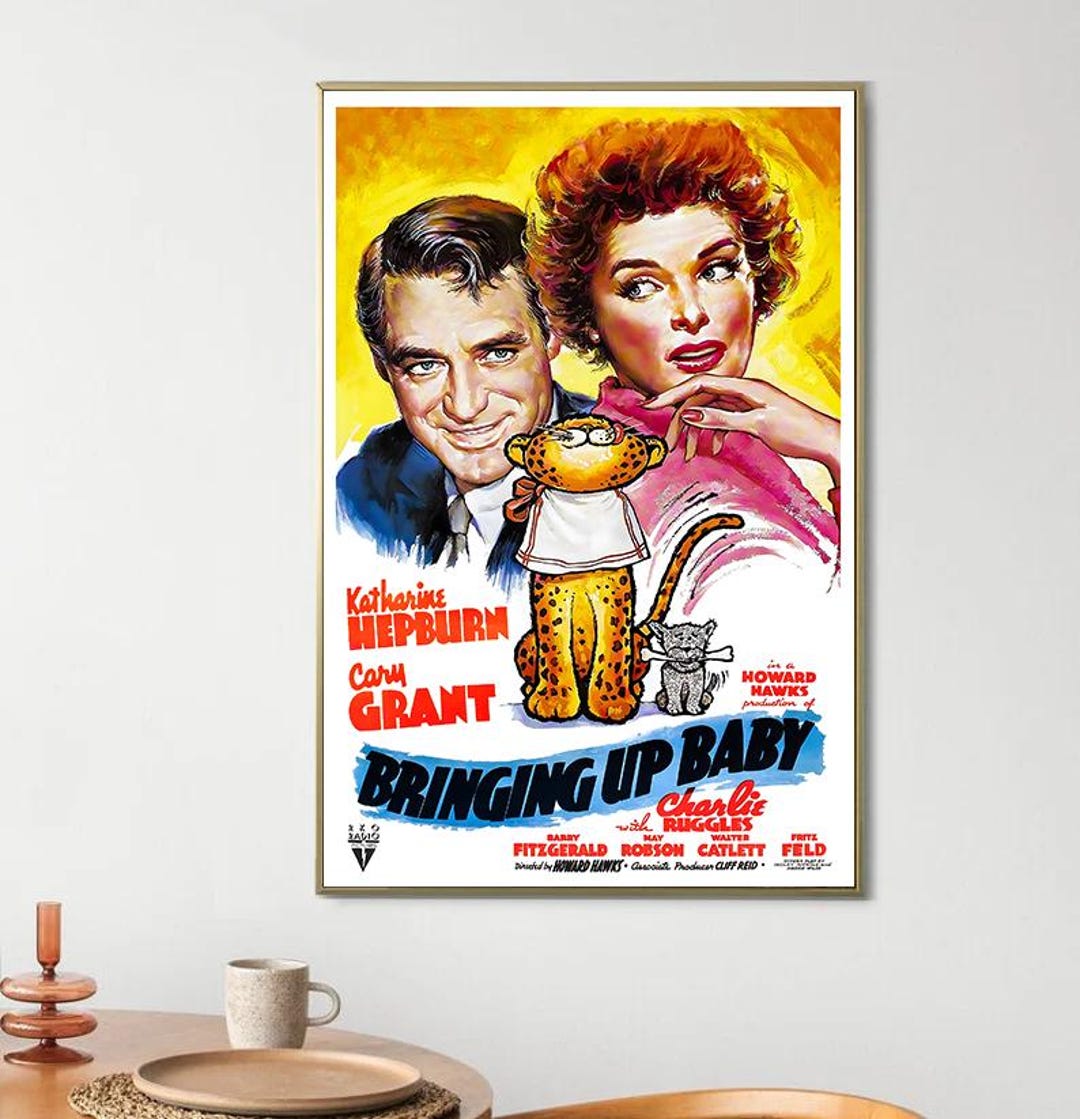 Bringing up Baby Movie Poster Canvas Print Home Decor Wall Art - Etsy