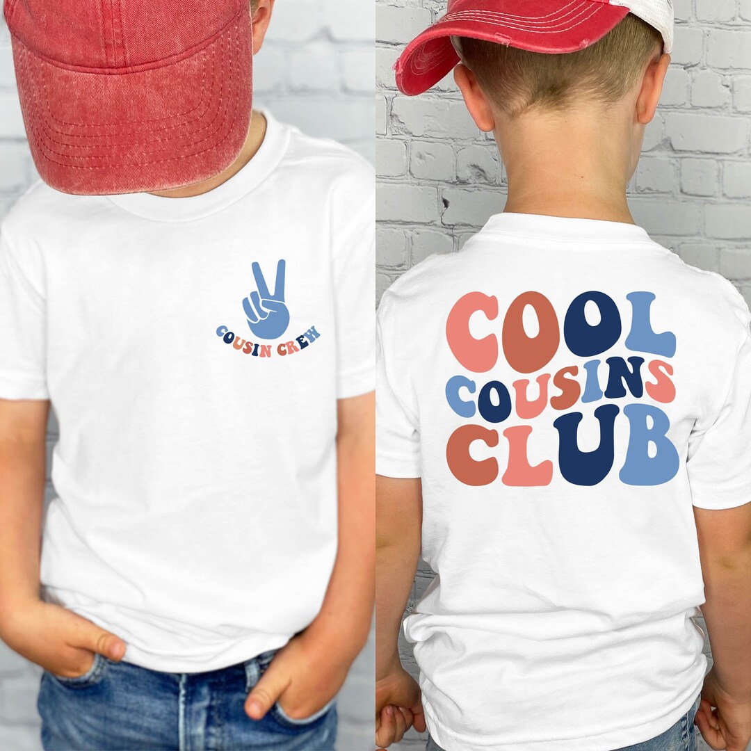 Cool Cousin Club Shirt, New Cousin Reveal T-shirt Gift for Toddler, Family Reunion Kids Tee ...