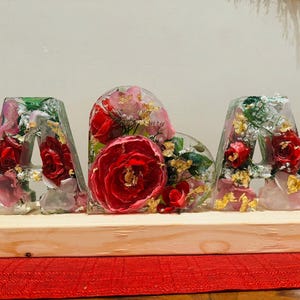 Custom Resin Name Stand – Elegant Personalized Desk Decor – Handmade ...