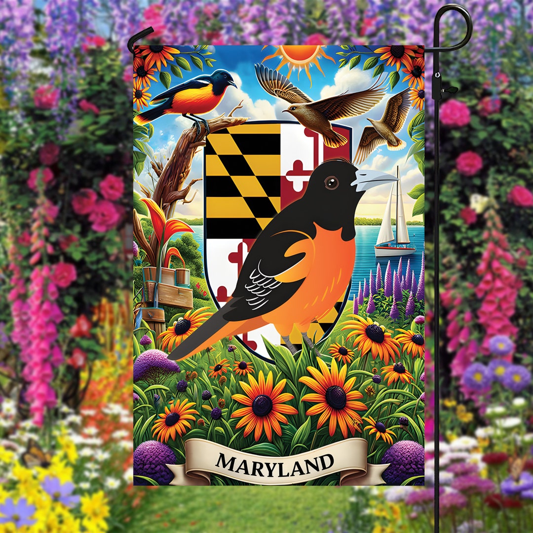 Maryland Flag, Black Eyed Susan Flag, Maryland State Gift Flower State ...