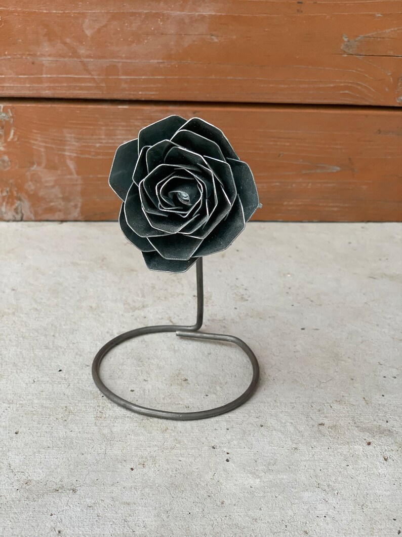 Rose Metal Art Sculpture - Etsy