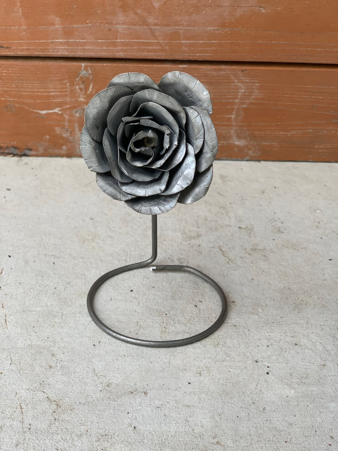 Sheet Metal Rose Sculpture Art - Etsy