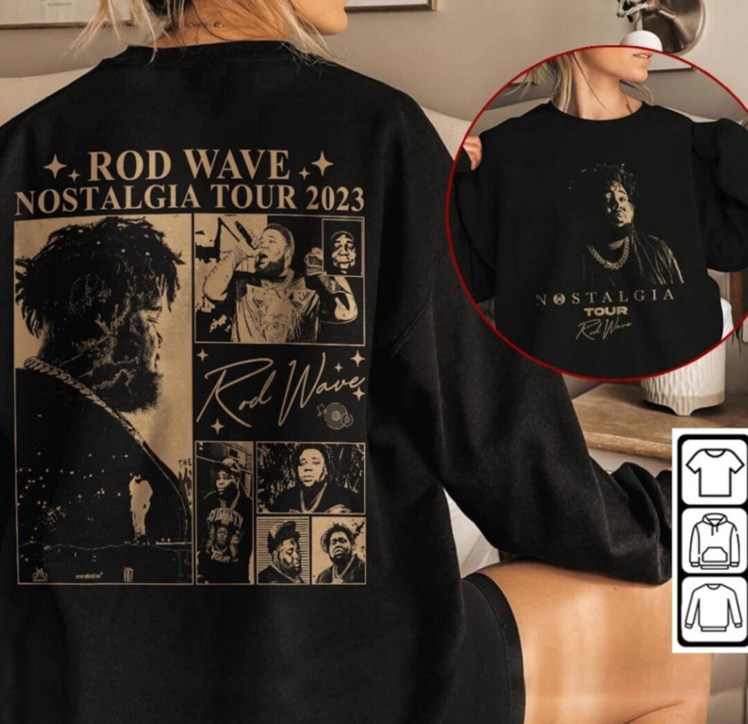 Graphic Rod Wave Nostalgia Tour 2023 Png, Rod Wave Merch, Rod Wave ...