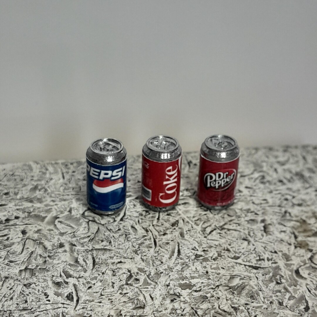 Dollhouse 1:12 Scale Soda Can X6 Miniature Drinks - Etsy