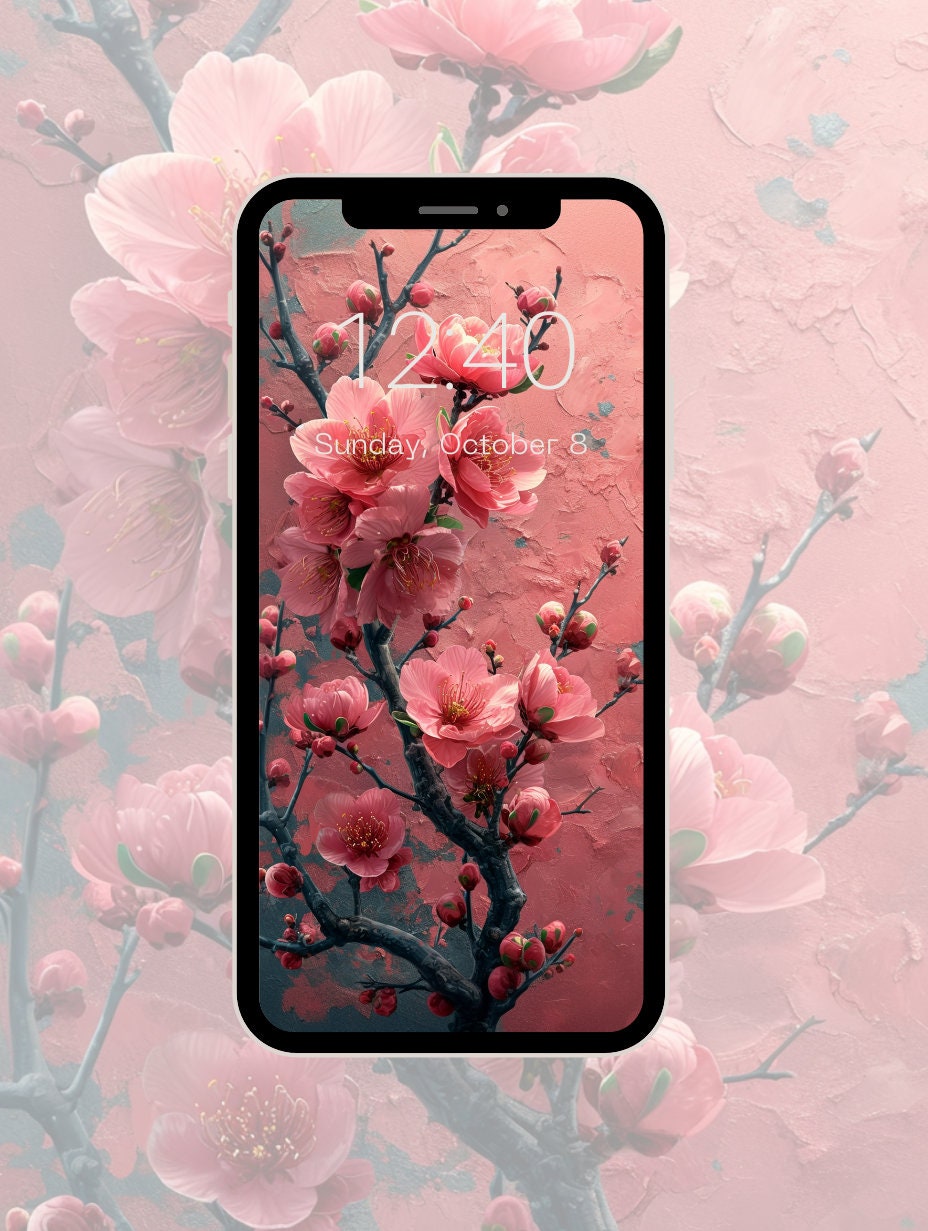 HD Good Luck Charm Phone Wallpaper, Peach Blossoms, Lucky in Love ...