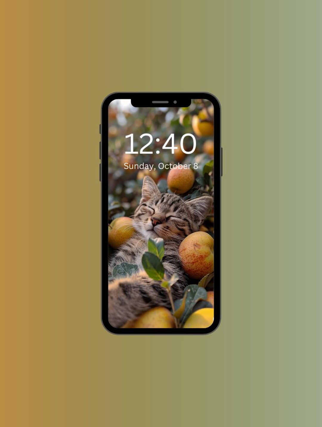 HD Taking-a-break Kitty Wallpaper Pure Comfort and Bliss - Etsy