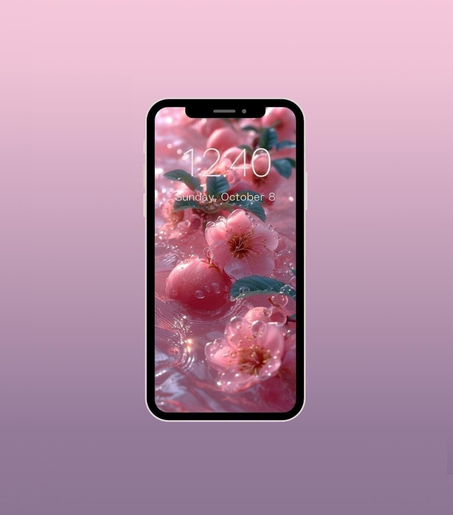 HD Good Luck Charm Phone Wallpaper, Peaches, Water, Prosperity ...