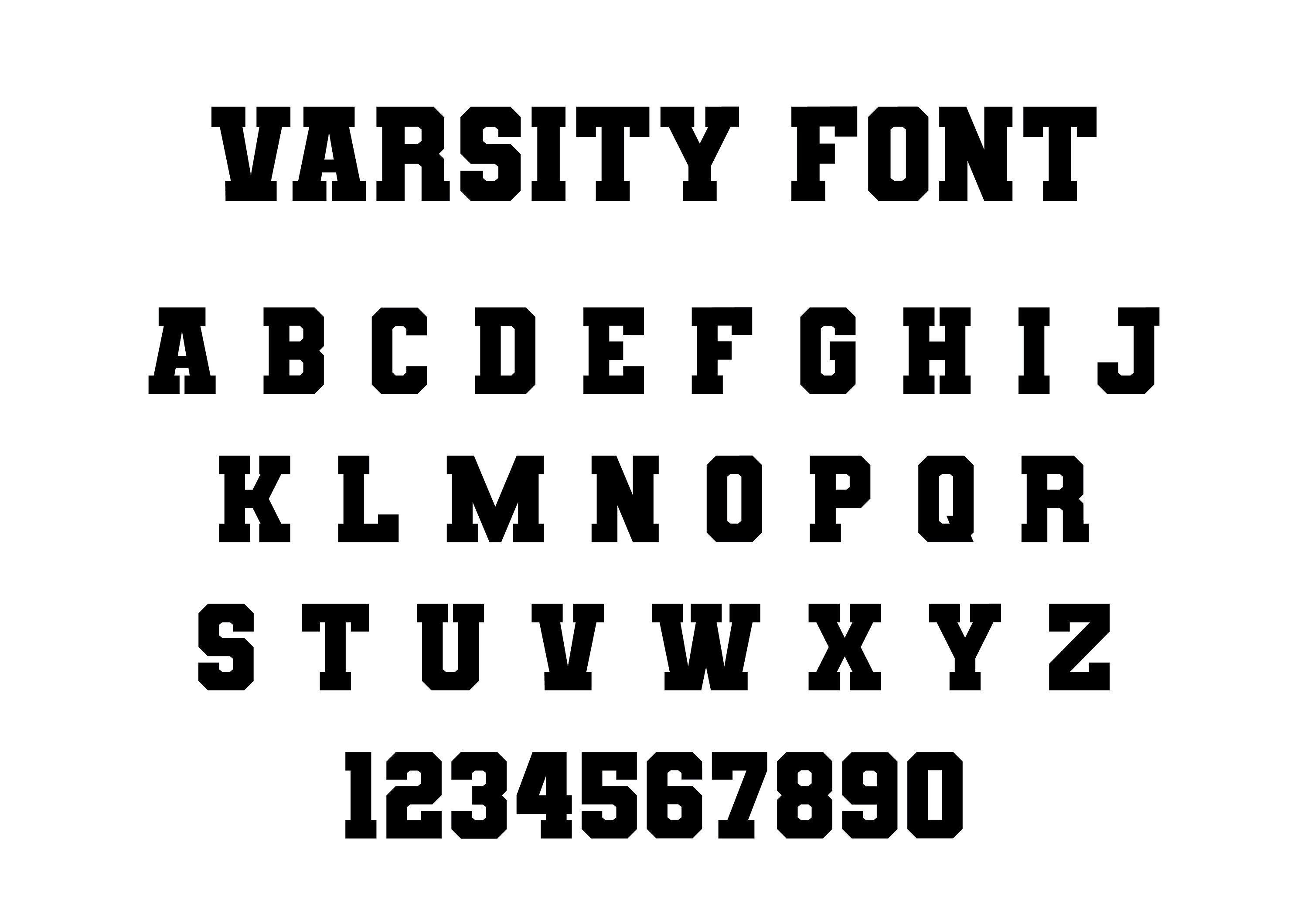 Varsity Font SVG, Jersey Font Svg, Sports SVG Alphabet, Varsity Letters ...