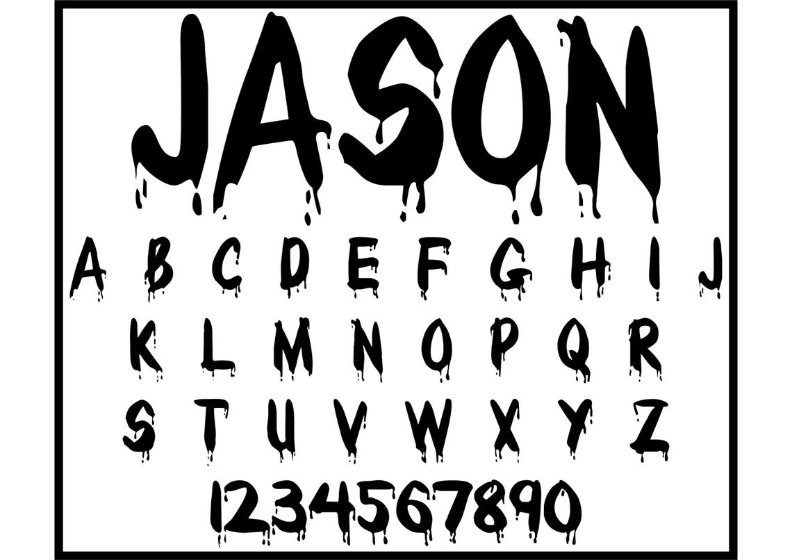 Horror Font SVG, Alphabet SVG, Instant Download, Font SVG, Hallowen Svg ...