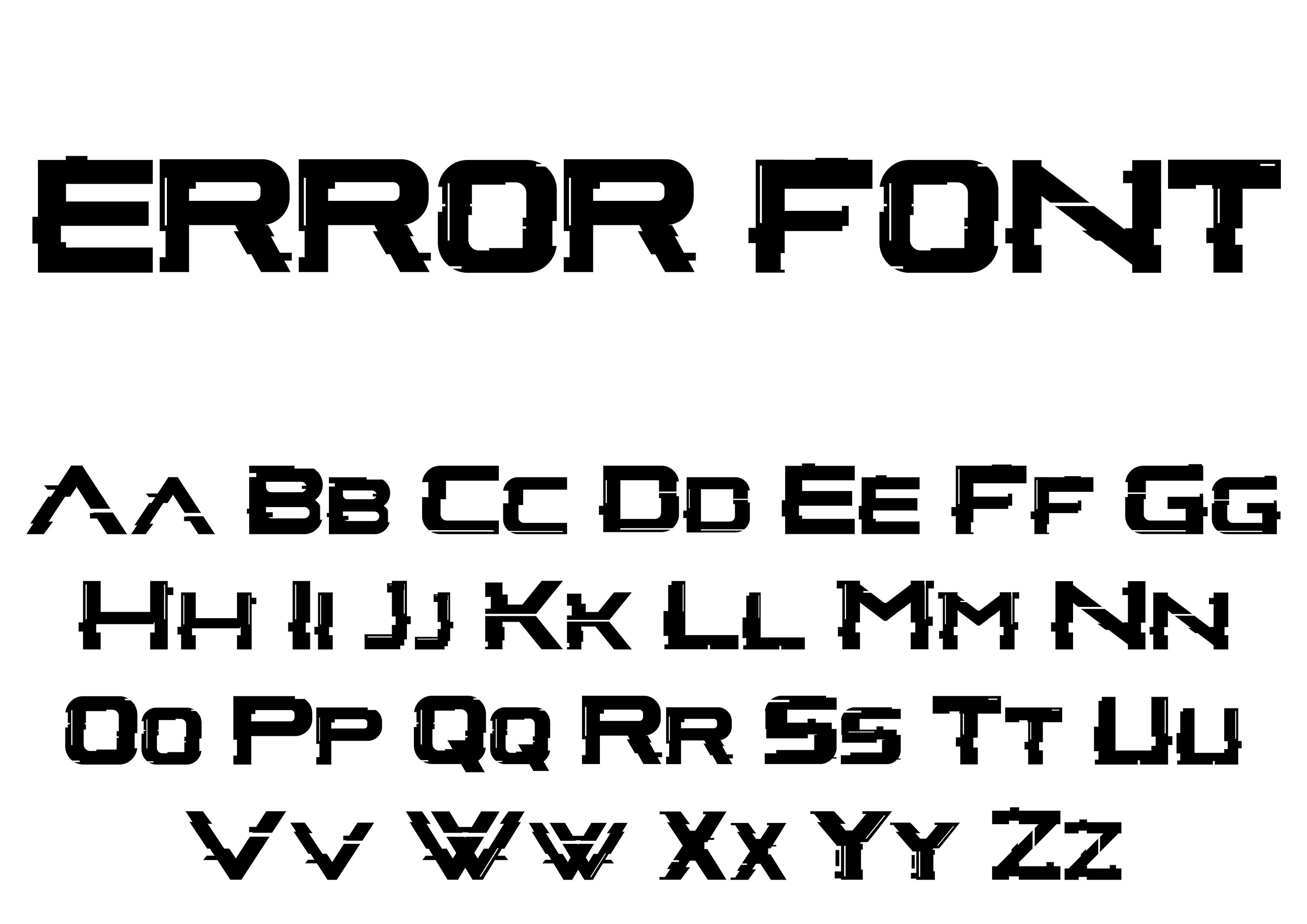 Glitched Computer Font SVG, Glitch Font, Fonts for Cricut, Glitch Font ...
