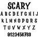 Slasher Font SVG, Horror Font, Svg Files, Fonts for Cricut, Fonts ...