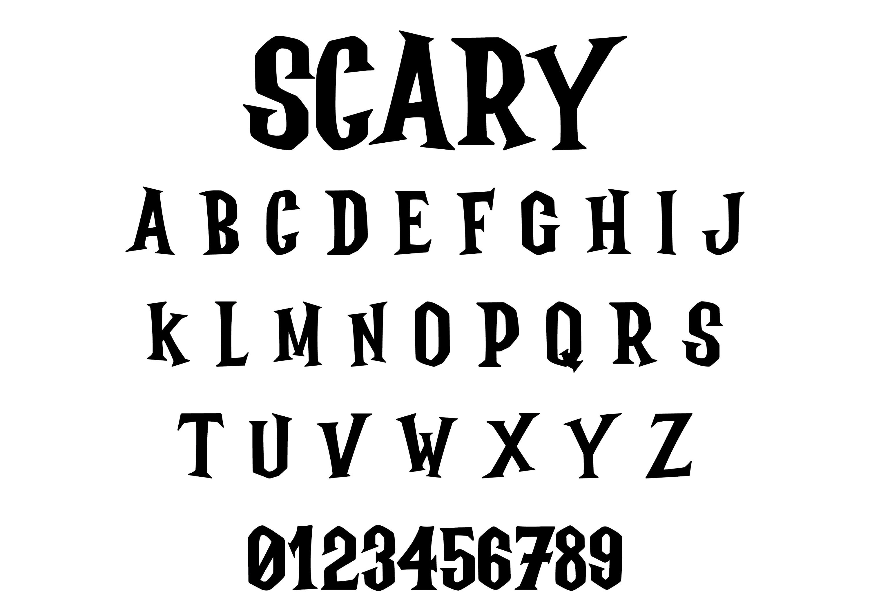 Slasher Font SVG, Horror Font, Svg Files, Fonts for Cricut, Fonts ...