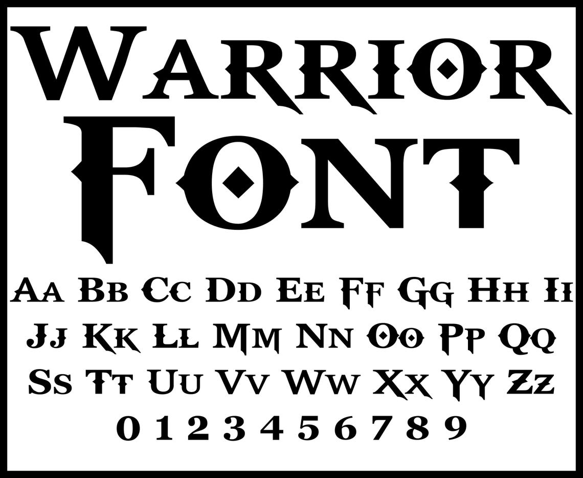 Gladiators Font, Gladiators Vector, Digital Gladiators Design ...