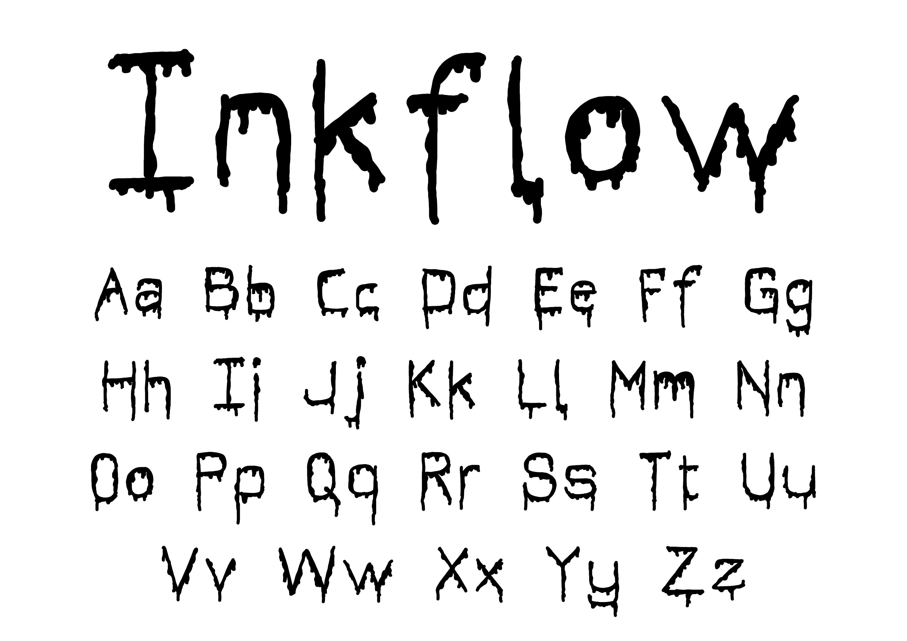 INK Font SVG, Dripping Ink Alphabet, Dripping Cut Files, Svg Files for ...
