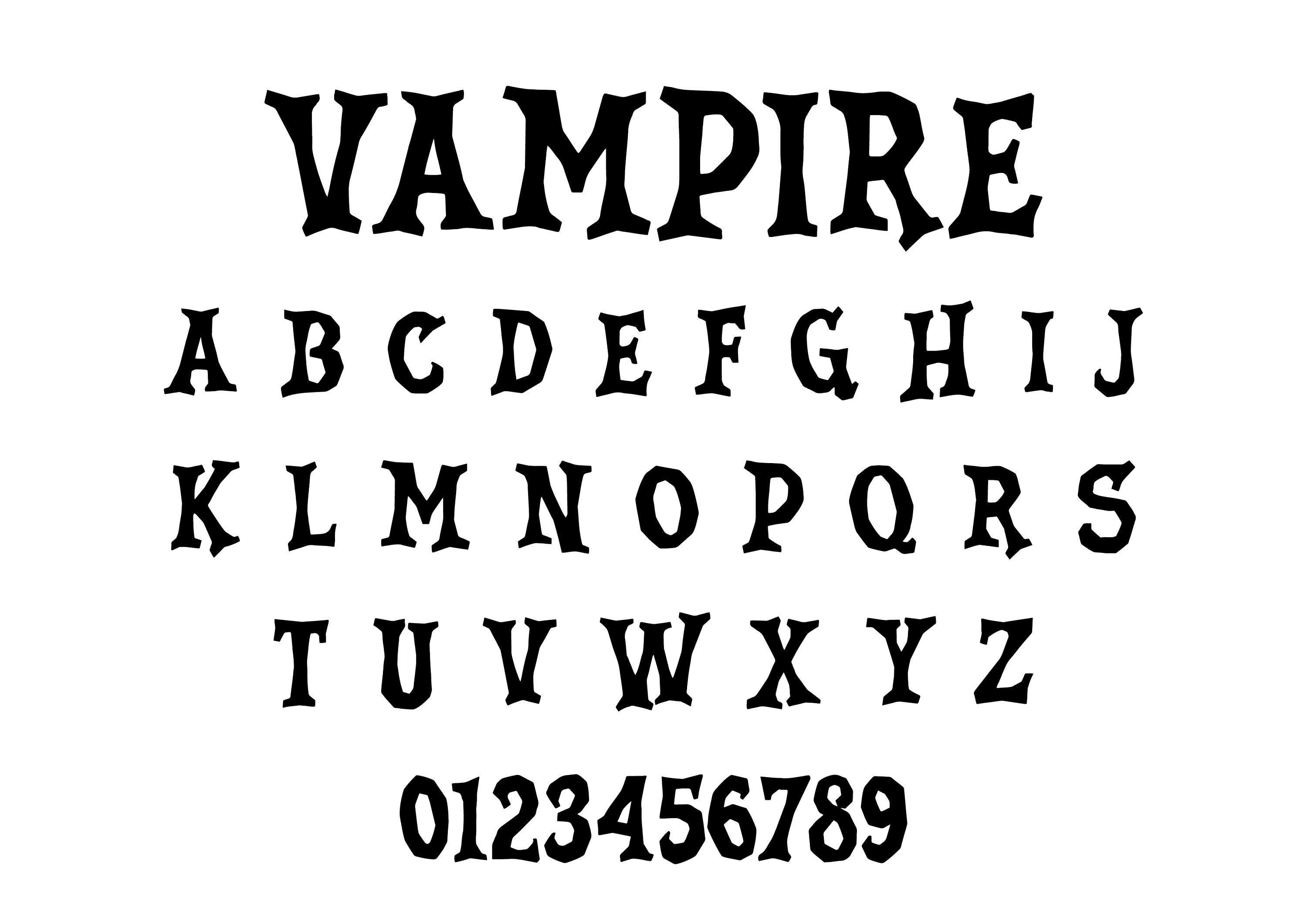 Vampire Font, Halloween Font, Spider Font, Cricut Font, Spooky Font, Fonts for Cricut, Scary ...
