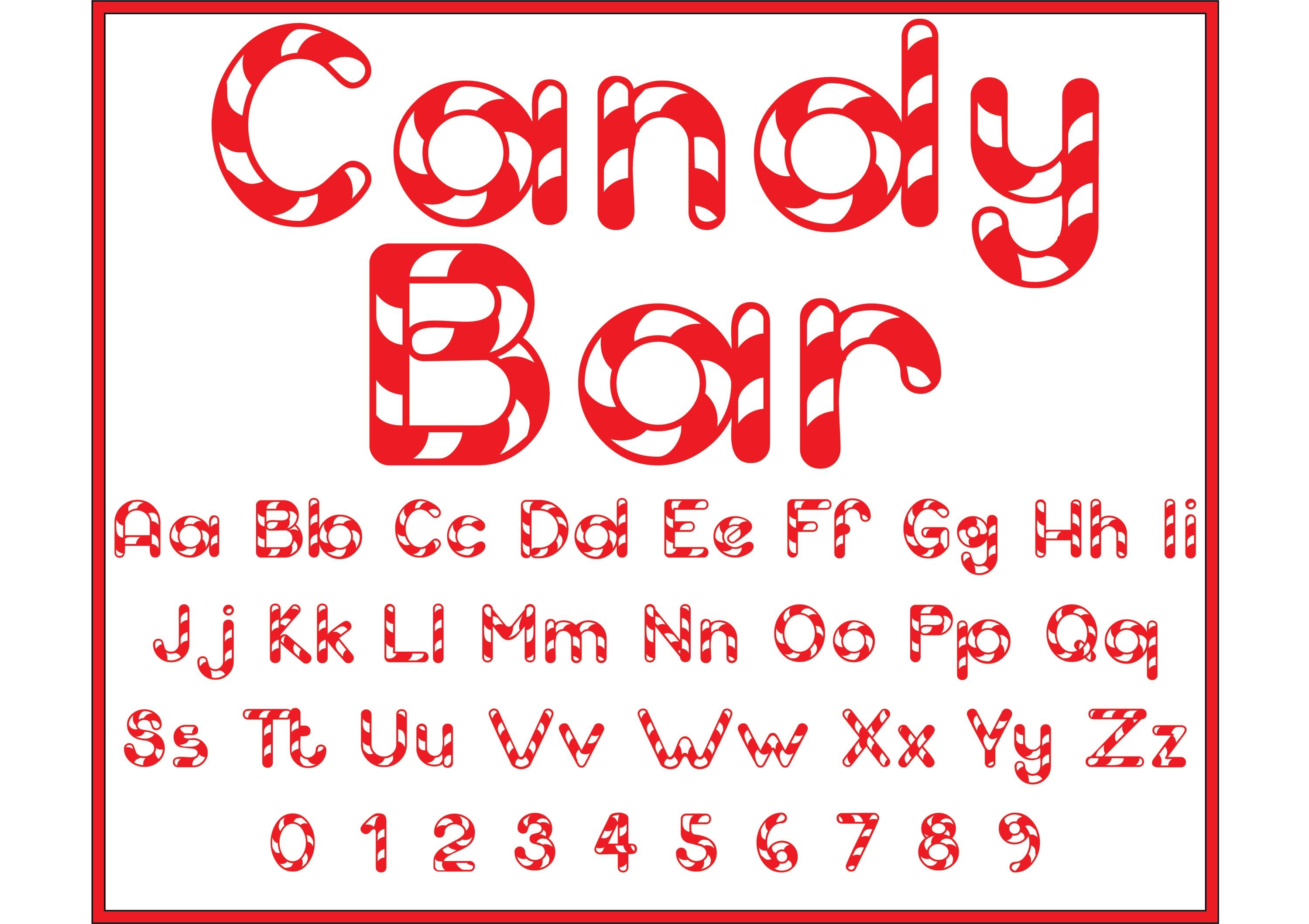 Candy Cane Alphabet, Candy Cane Font Svg, Christmas Alphabet, Christmas ...