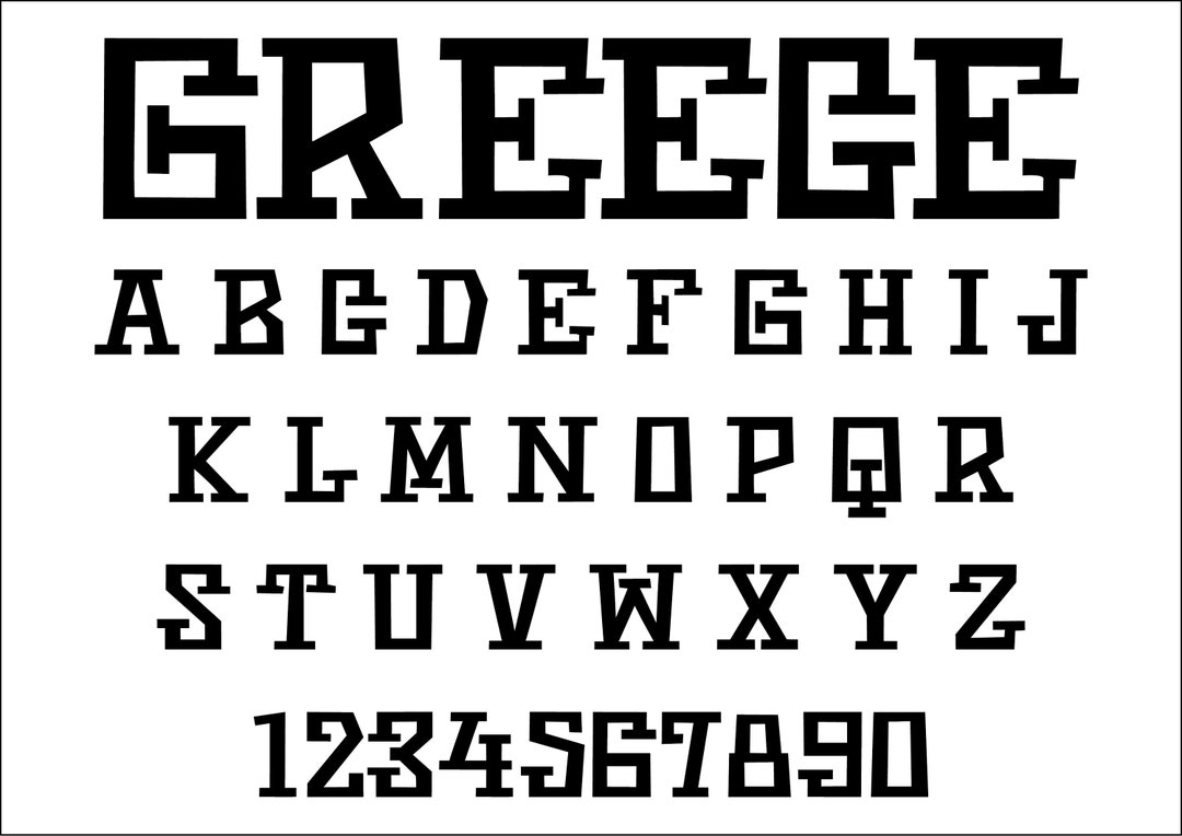 Greek Font SVG, Greek Font Cricut, Greek Font Otf, Greek Font, Ancient ...