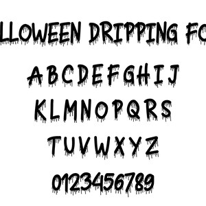 Dripping Font SVG, Dripping Alphabet, Dripping Cut Files, Svg Files for ...