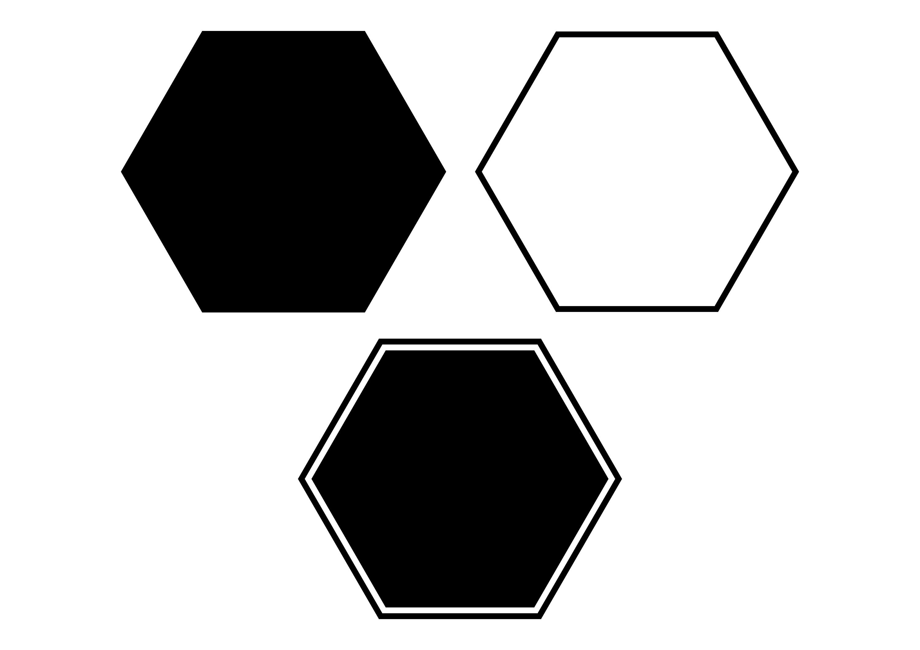 HEXAGON SVG Bundle, Instant Digital Download, Border Svg, Frame SVG ...