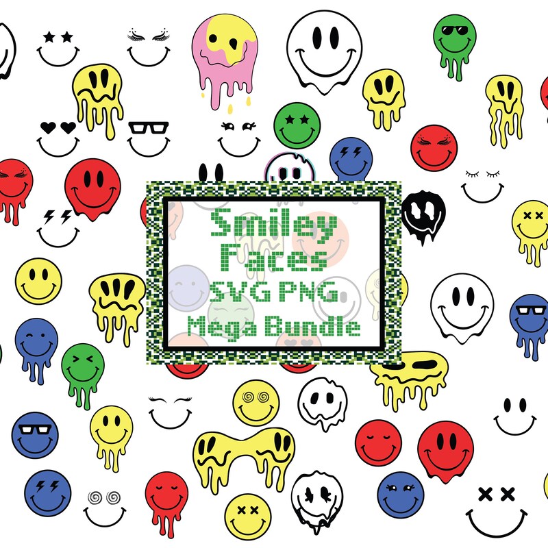 Smiley Face Svg - Etsy