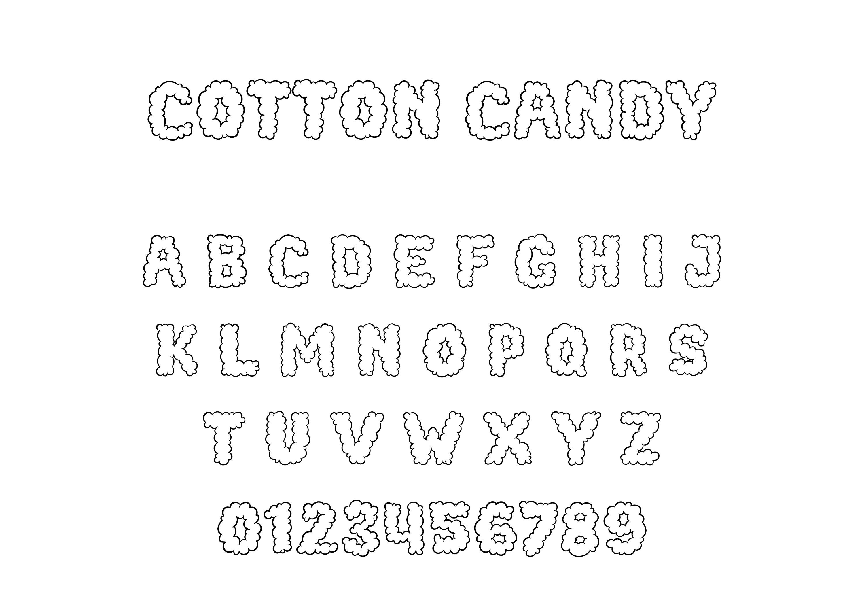 Cloud Letters PNG, SVG Clipart Bundle, Cloud Alphabet, Cloud Font Svg ...