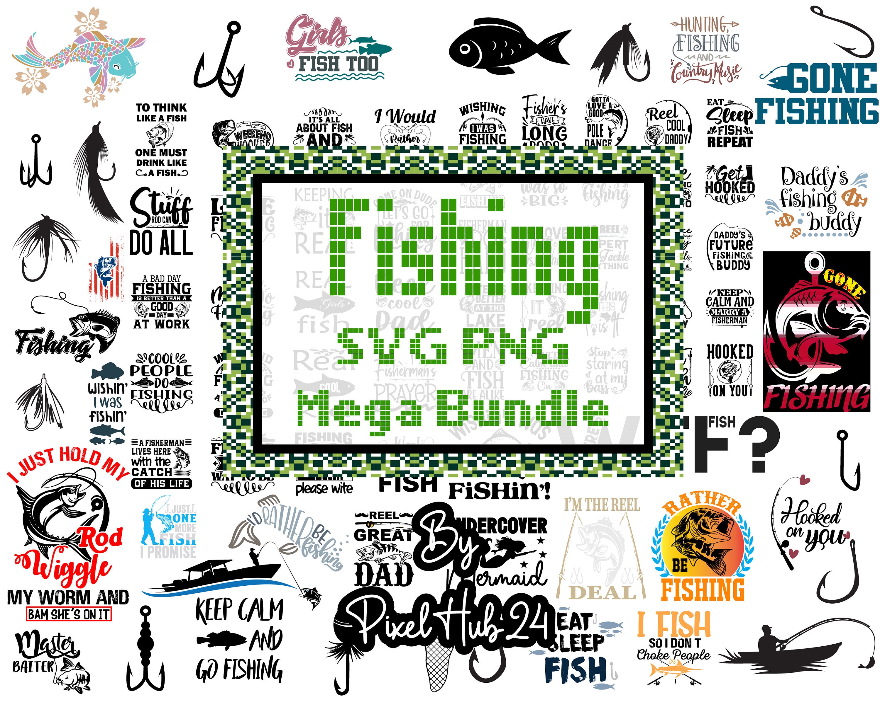 FISHING SVG Bundle, FISHING Svg Cut Files for Cricut, Fishing Lure Svg ...