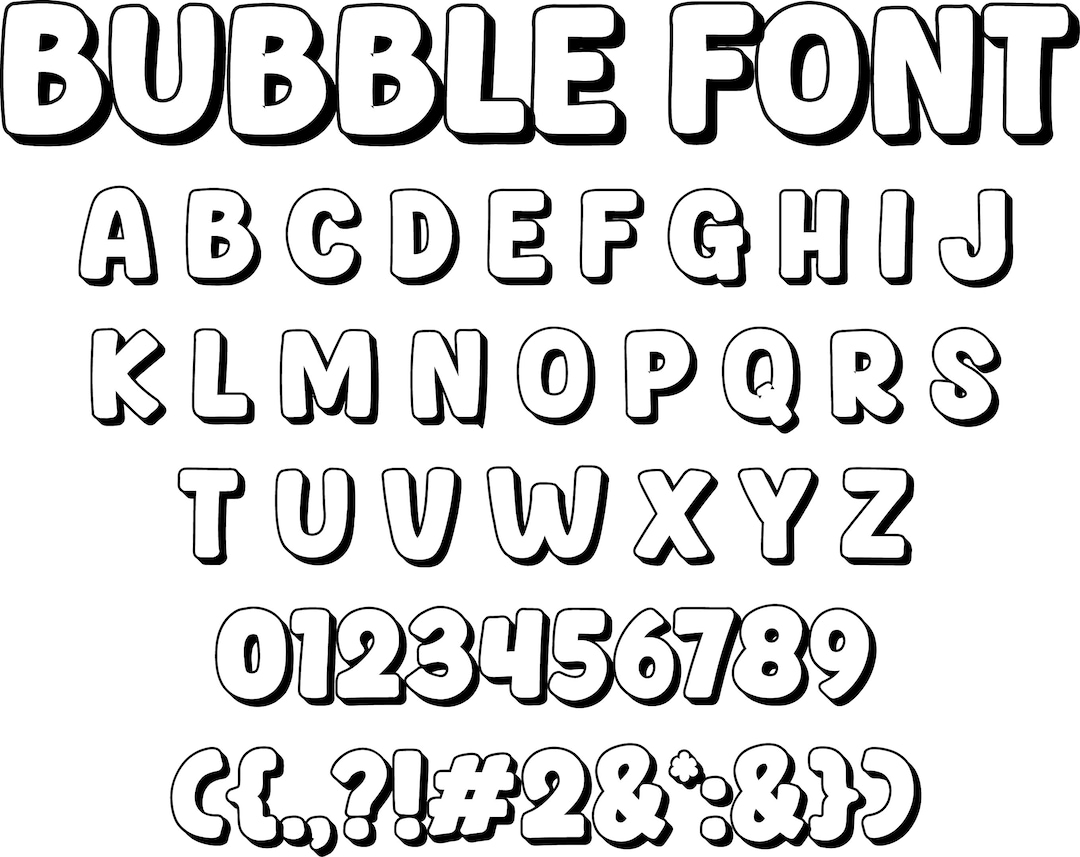 Bubble Font, Groovy Font, Modern Font, Hippie Font, Cricut Fonts ...