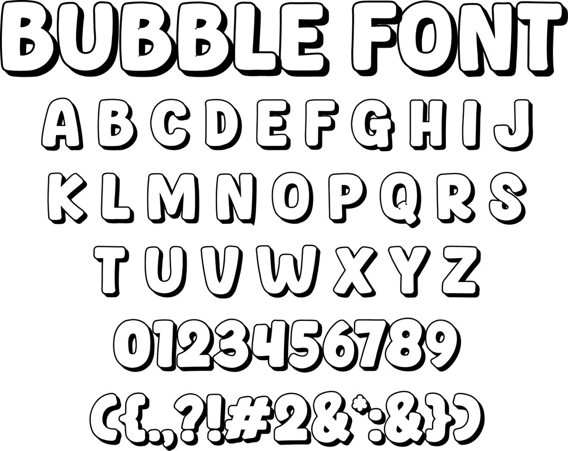 Bubble Font, Groovy Font, Modern Font, Hippie Font, Cricut Fonts ...