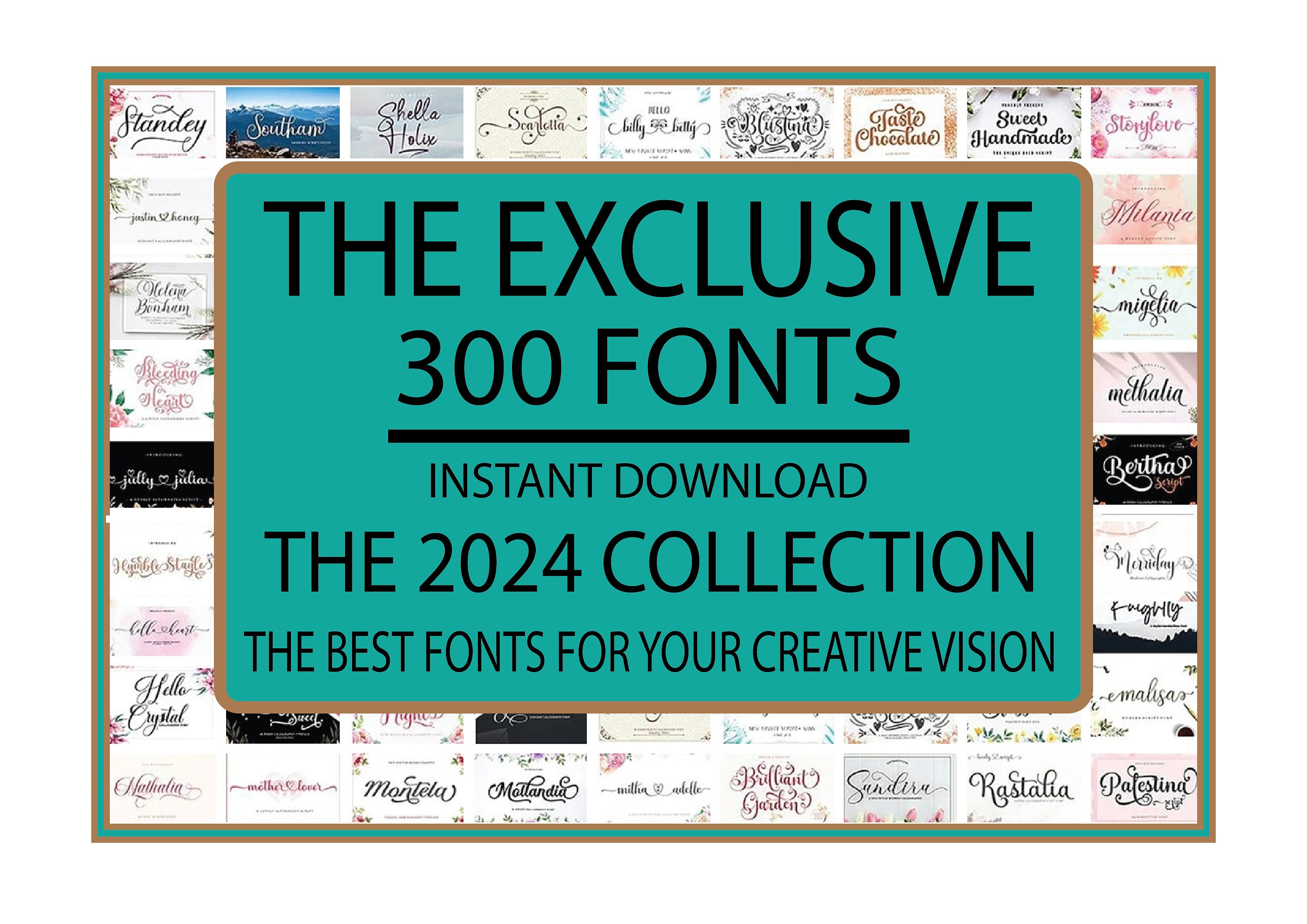The Ultimate 300 Fonts - Font Bundle TTF, TTF Heart Font,font Cricut ...