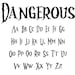 Dangerous Font, Halloween Font, Cricut Font, Spooky Font, Fonts for ...