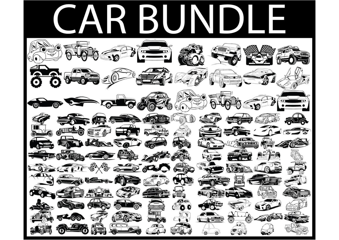 Cars Bundle PNG, Cars Clipart, Cars SVG, Planes and Cars, Cars Bundle ...