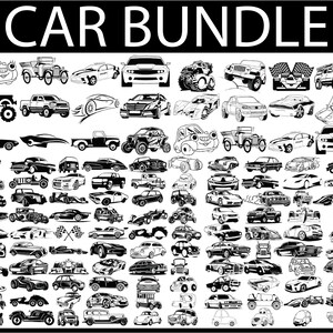 Cars Bundle PNG, Cars Clipart, Cars SVG, Planes and Cars, Cars Bundle ...
