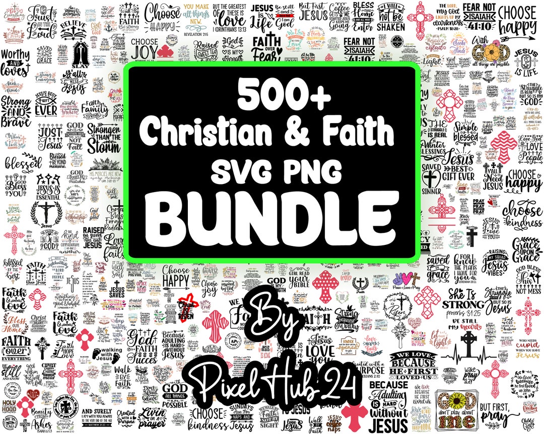 Christian Bundle SVG, Faith Bundle SVG, God Svg, Jesus Svg, Bible Verse ...