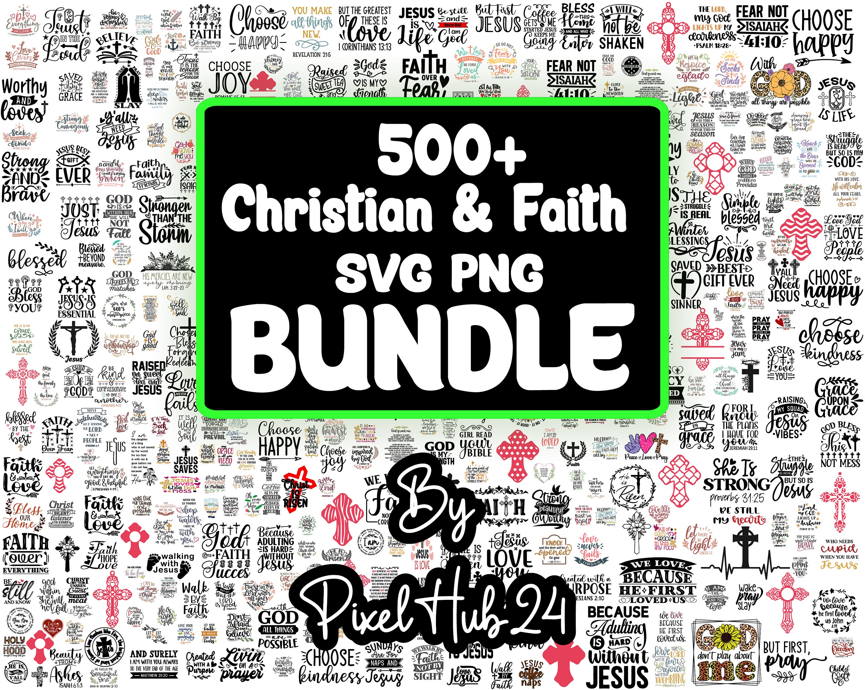 Christian Bundle SVG, Faith Bundle SVG, God Svg, Jesus Svg, Bible Verse ...